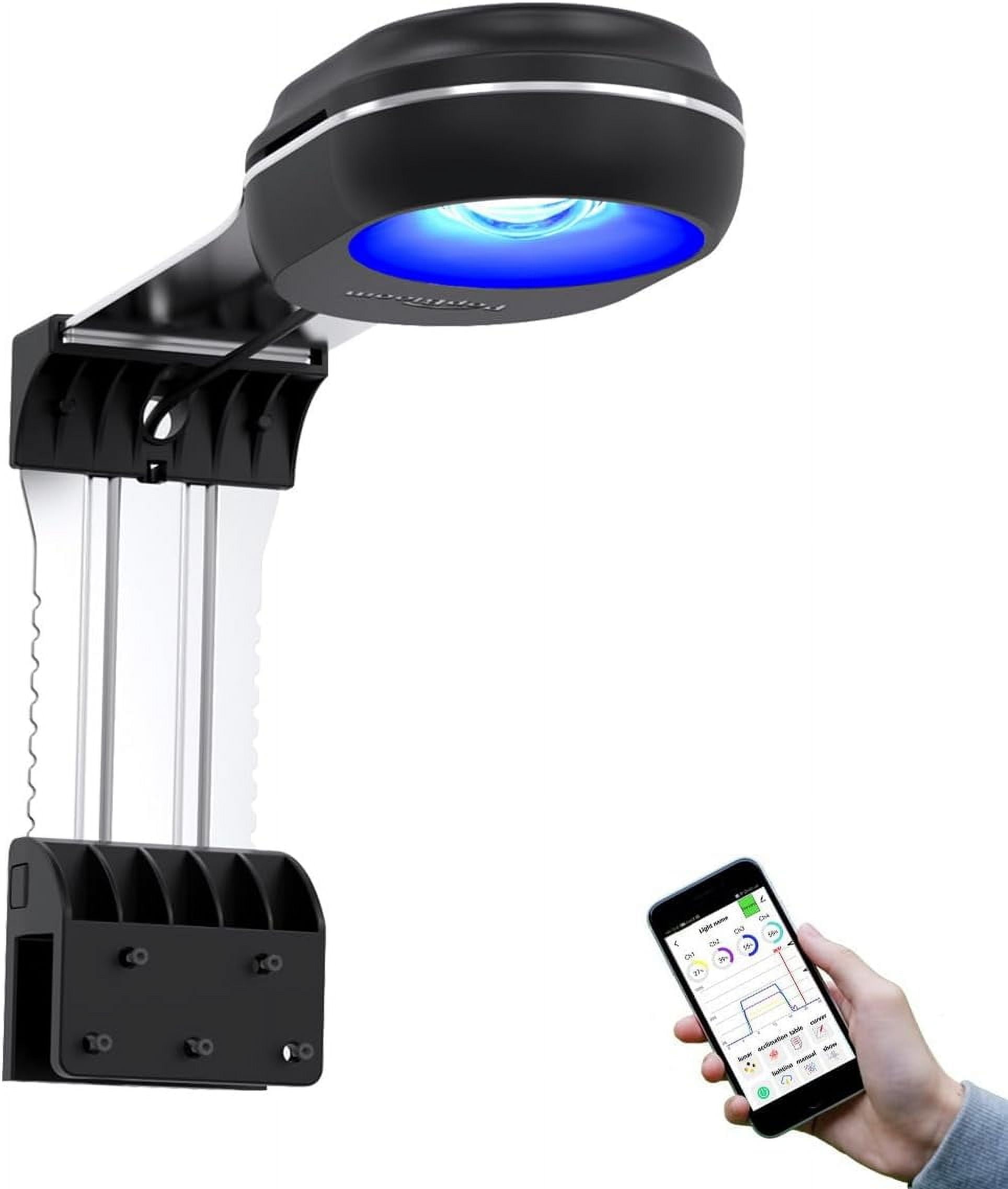 PopBloom LED Aquarium Light Full Spectrum Marine Reef LED Lighting for ...