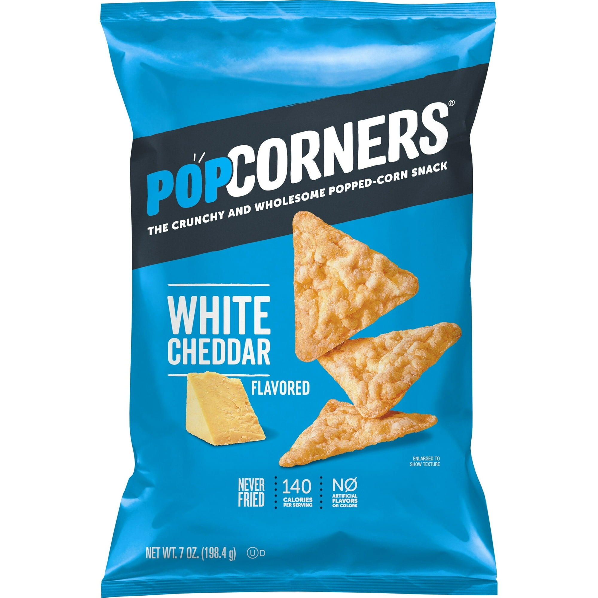 PopCorners Popped Corn Chips, White Cheddar, 7 oz Bag pack of 4 ...