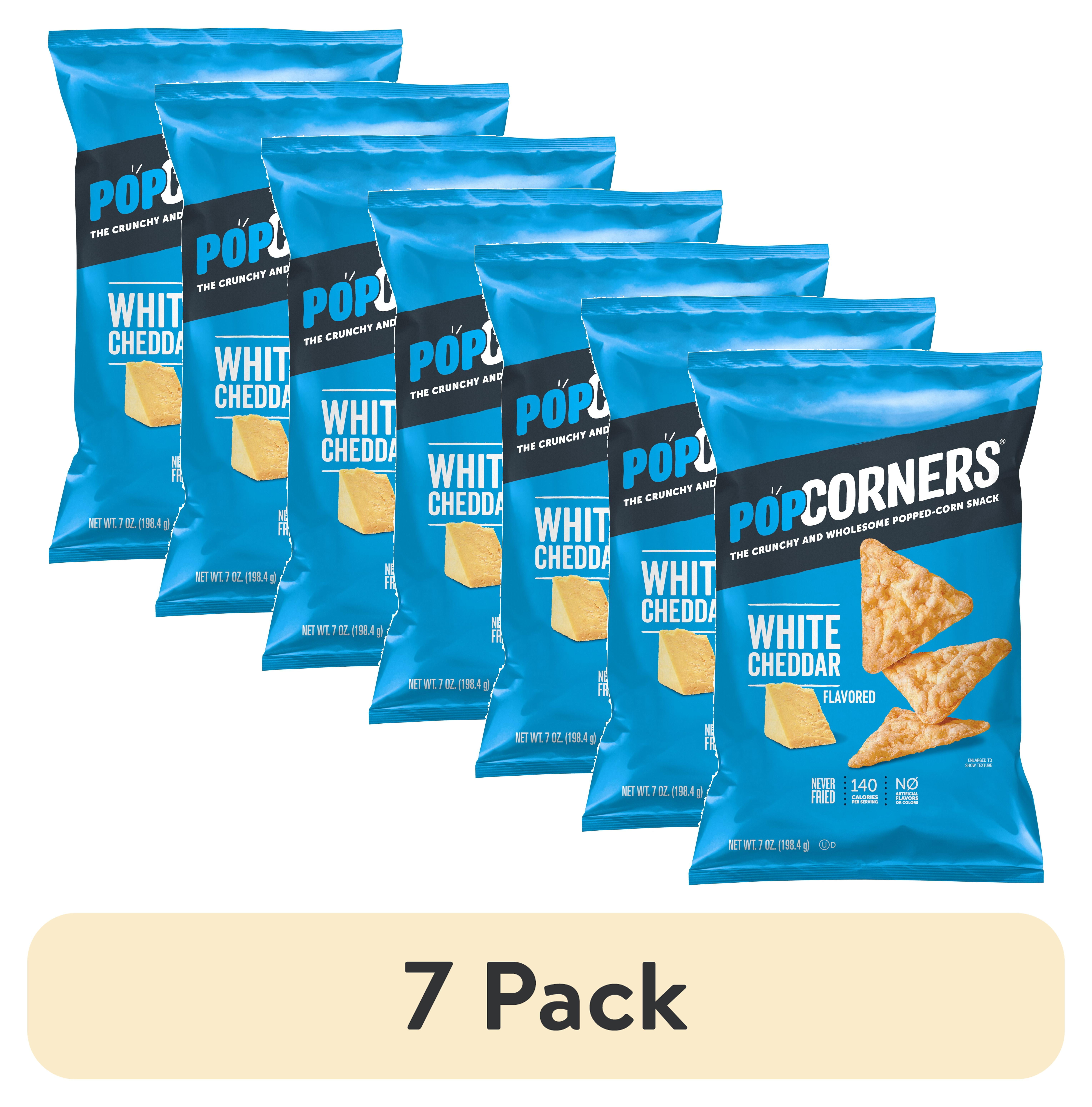 (7 pack) PopCorners Popped Corn Chips, White Cheddar, 7 oz Bag ...