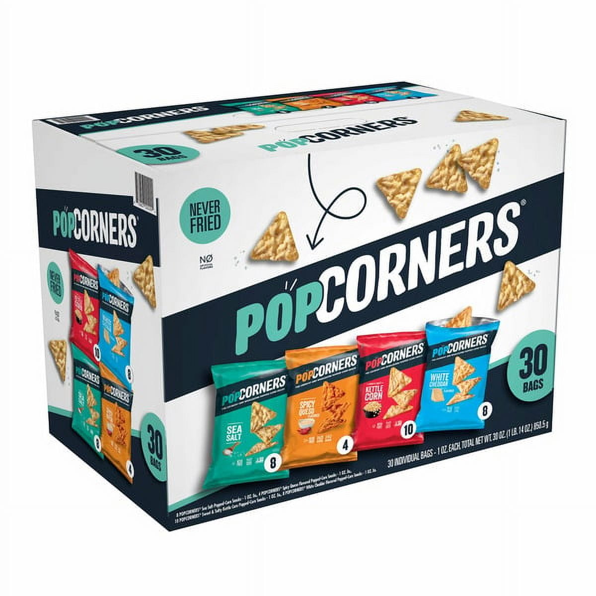 PopCorners Popped Corn Snacks Variety Pack, 1 oz, 30-Count - Walmart.com