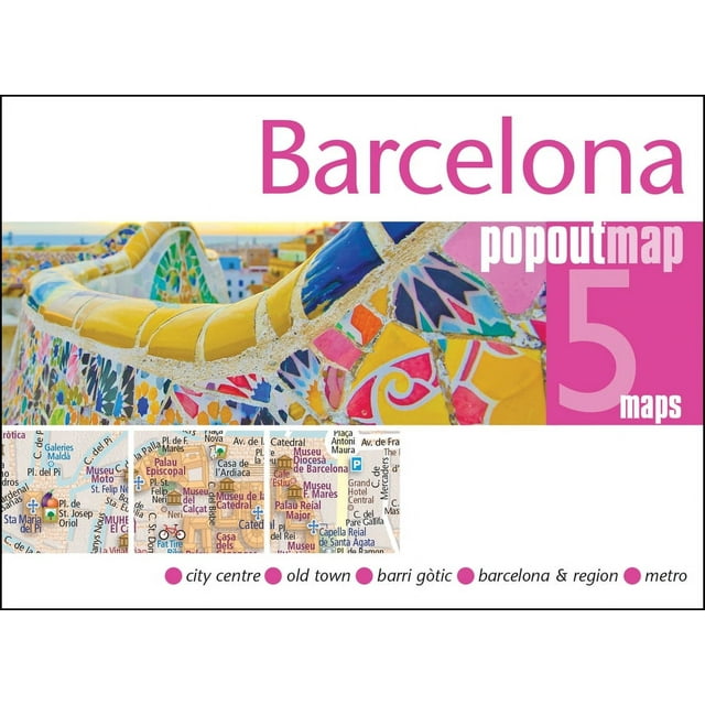 PopOut Maps: Barcelona PopOut Map (Sheet map, folded) - Walmart.com