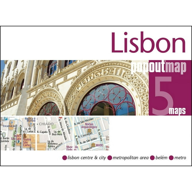PopOut Maps: Lisbon PopOut Map (Sheet map, folded) - Walmart.com