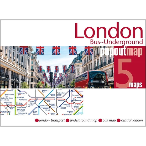 PopOut Maps: London Bus & Underground Tube PopOut Map (Sheet map ...