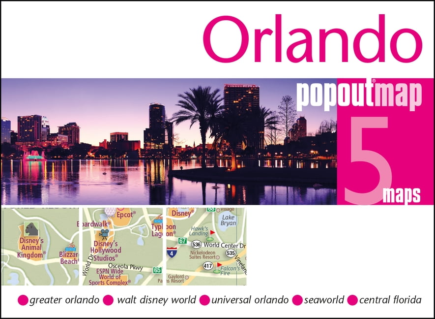 Popout Maps Orlando Popout Map, (Paperback) - Walmart.com