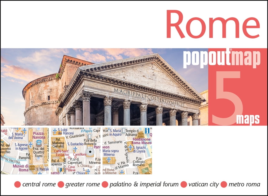 PopOut Maps: Rome PopOut Map (Sheet map, folded) - Walmart.com