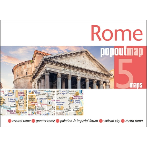 PopOut Maps: Rome PopOut Map (Sheet map, folded) - Walmart.com