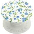 PopSockets Grip with Swappable Top for Cell Phones, PopGrip Blue Ditsy ...