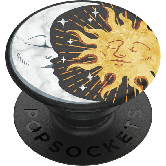 PopSockets PopGrip Cell Phone Holder with Swappable Top Sun and Moon ...