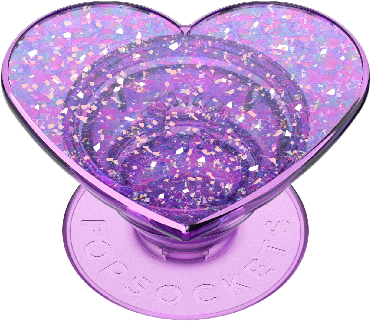 PopSockets Iridescent Confetti Dreamy Heart Premium Phone Grip ...