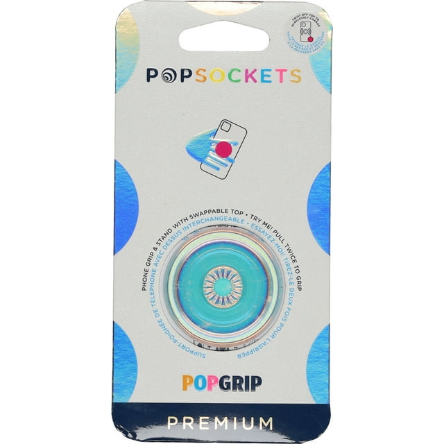 PopSockets PopGrip Stand and Grip with Swappable Top - Iridescent ...