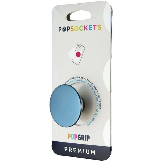 PopSockets PopGrip with Swappable Top for Phones and Tablets - Aluminum ...