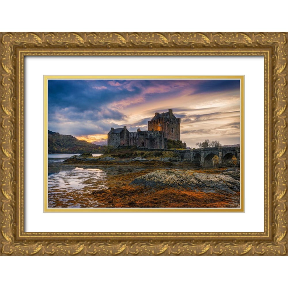 Popan, Adrian 24x17 Gold Ornate Wood Framed with Double Matting Museum ...