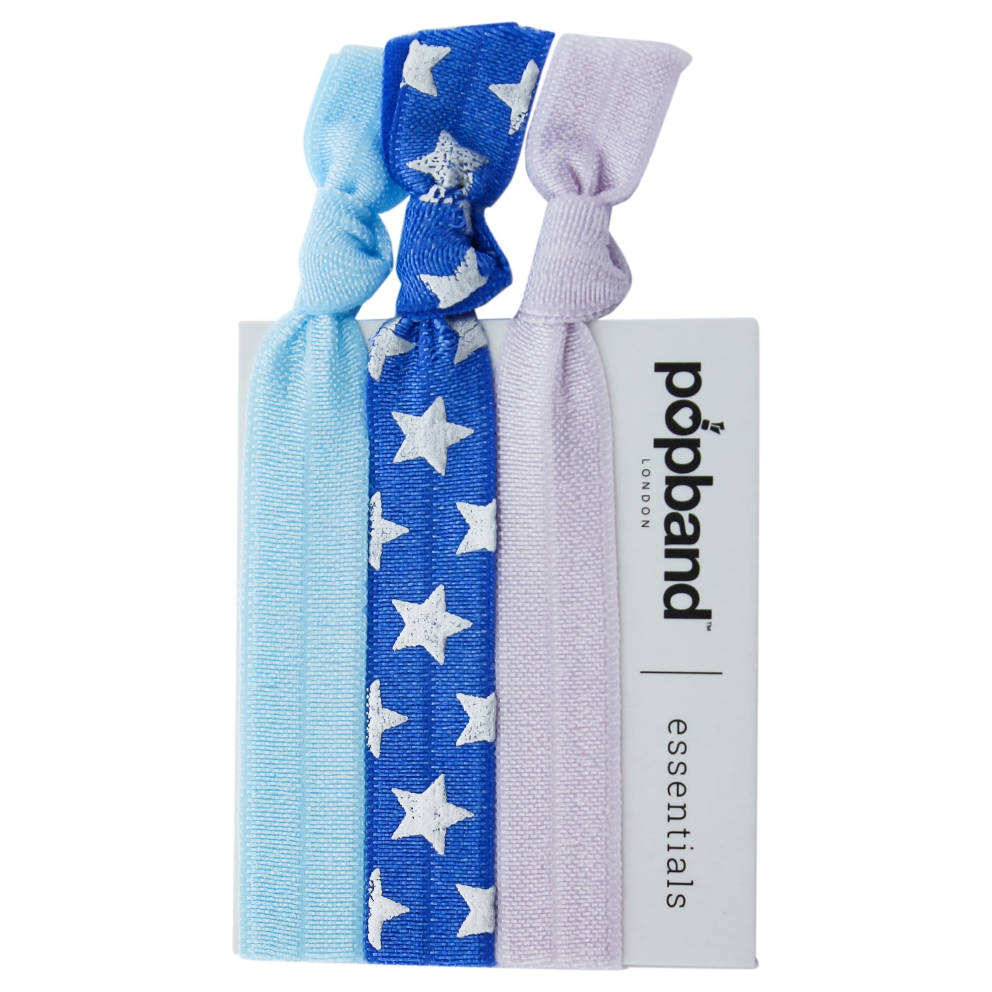 Popband Essential Hair Bands - Cheerleader Blue, 3 Pc Hair Bands ...