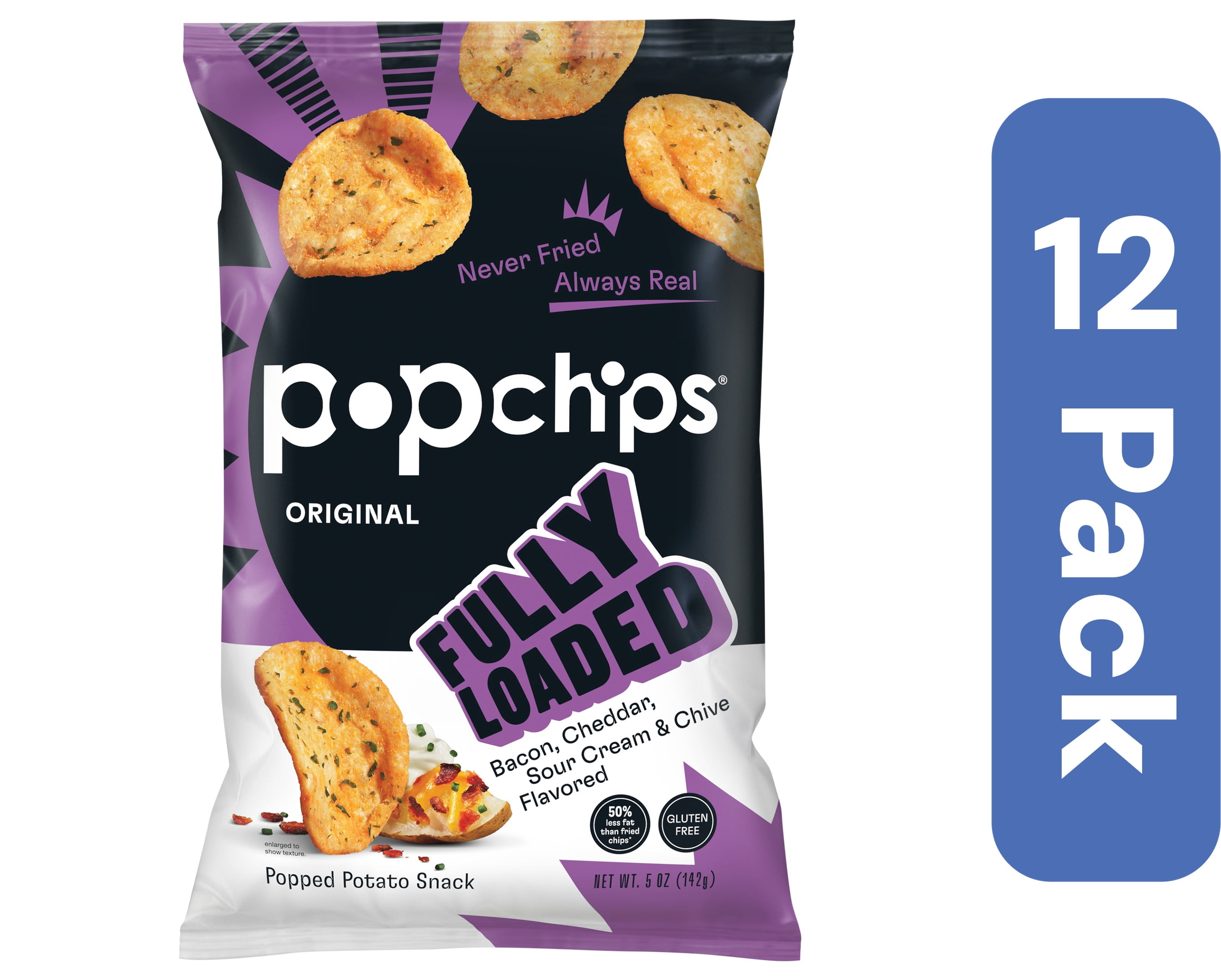Popchips Chips Fully Loaded 5 oz (Pack Of 12) - Walmart.com