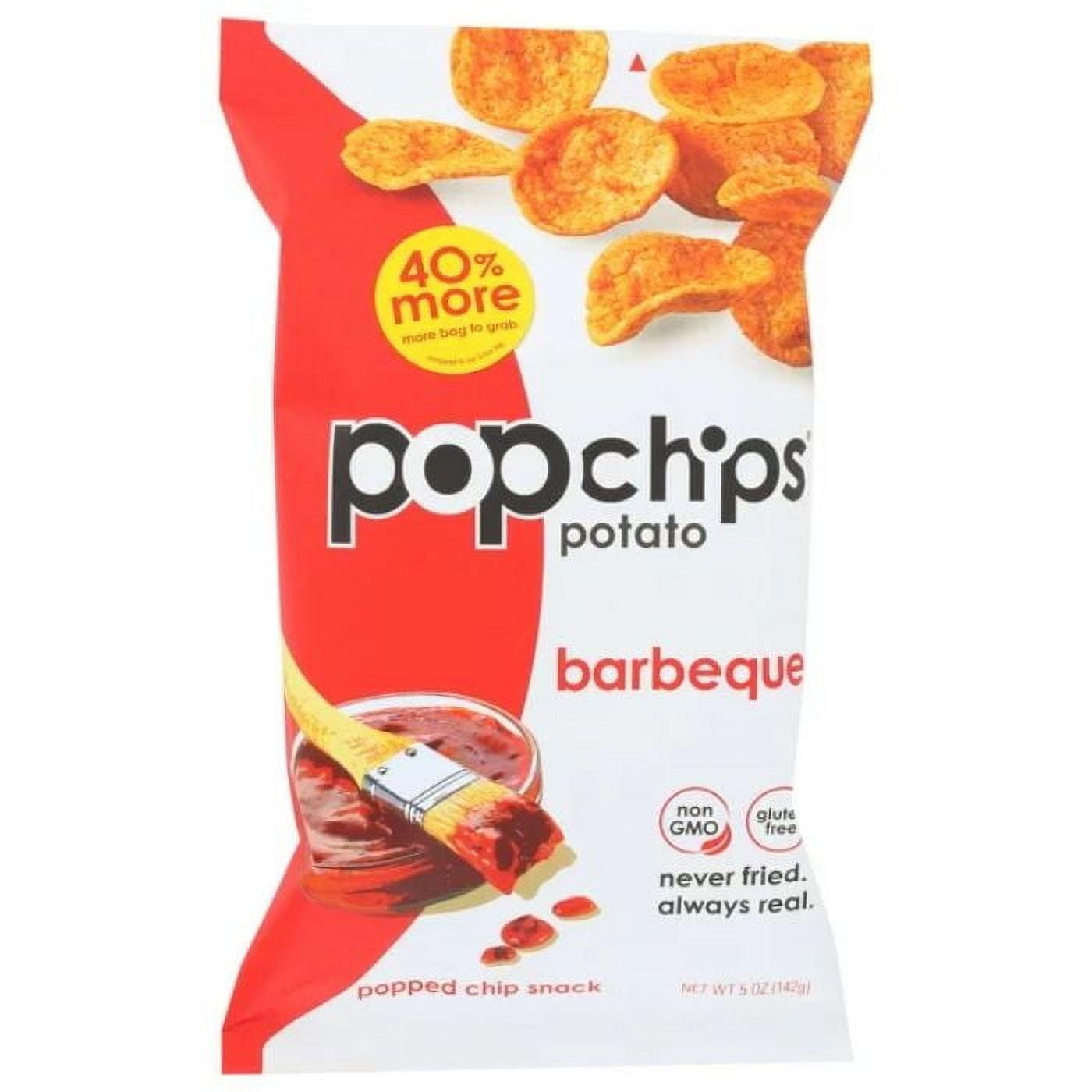 Popchips Potato Chip - BBQ - Case of 12 - 5 oz - Walmart.com