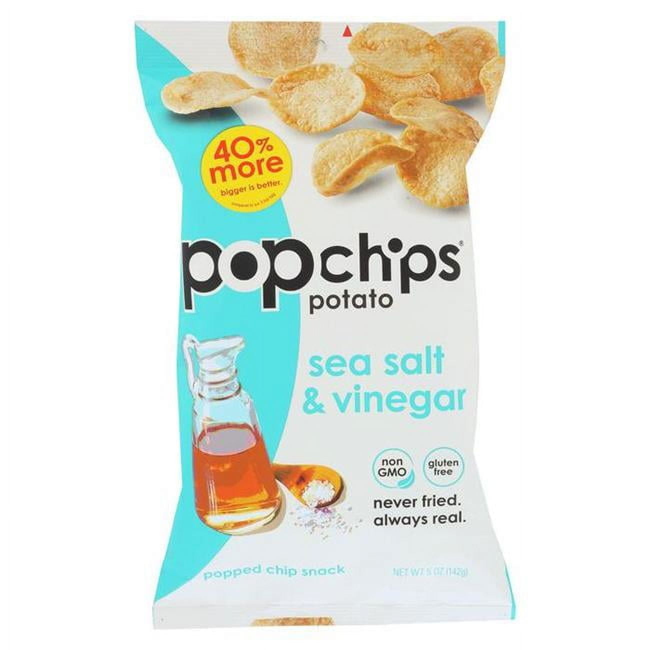 Popchips Potato Chip - Sea Salt - Vinegar , 5 Oz - Walmart.com