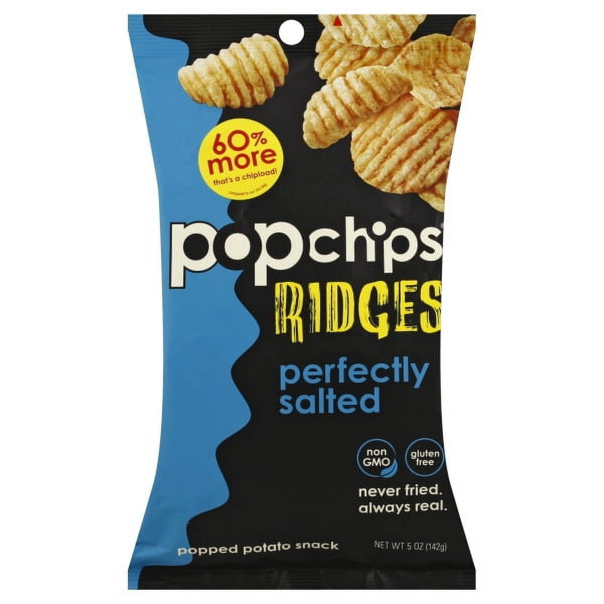 Popchips Ridges Salted 5 Oz, 12 Ct - Walmart.com