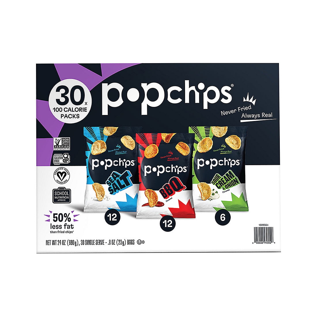 Popchips Variety Pack, 30 ct - Walmart.com
