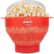 Tasty 1.5 Quart Borosilicate Glass Micro-Pop Microwave Popcorn Popper ...