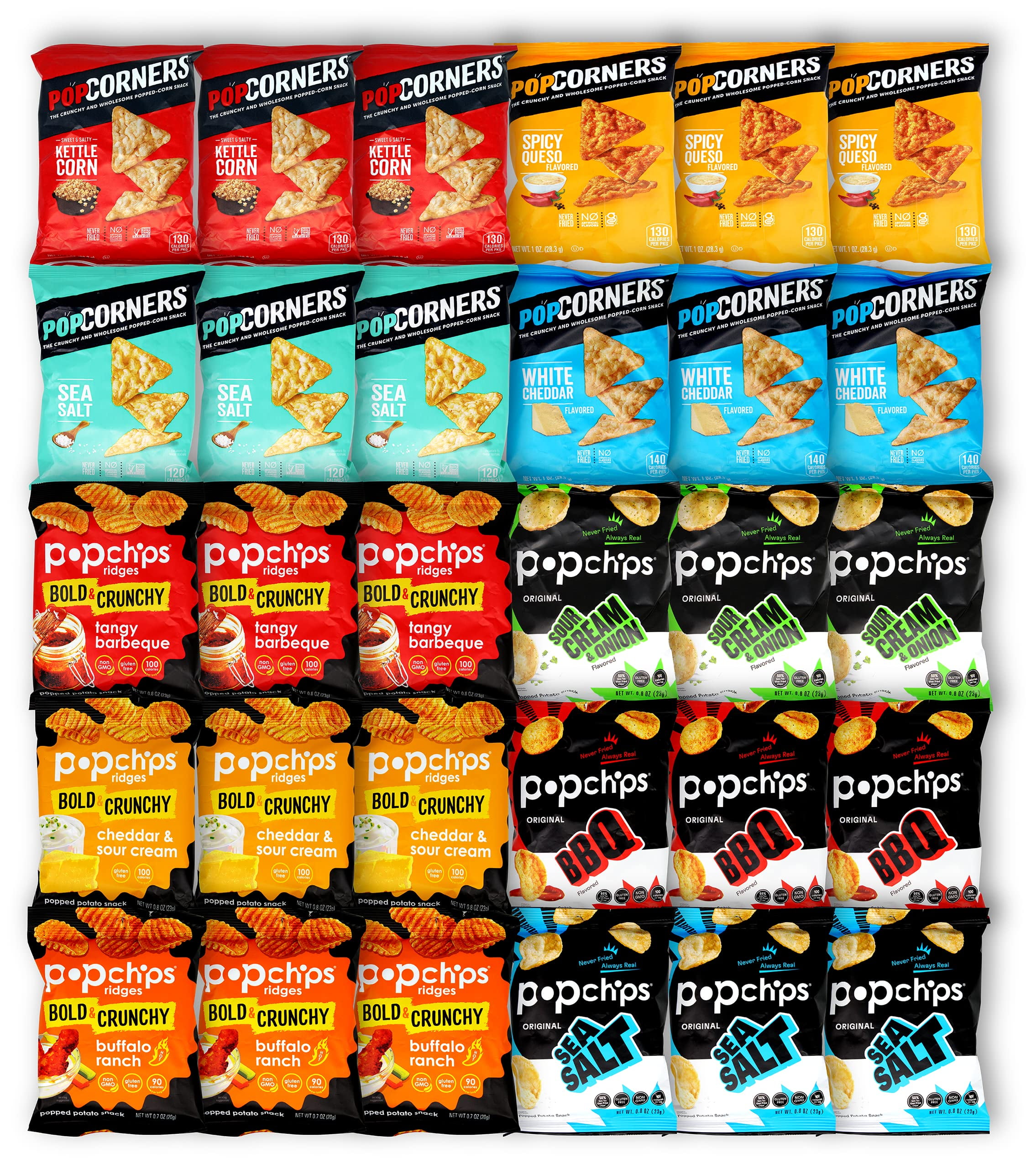 Popcormers and Popchips Snack DC20 Pack | 30 Packs | Niro Assortment ...