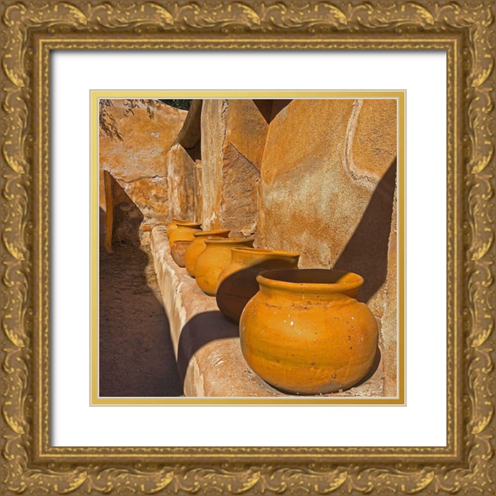 Popcorn 12x12 Gold Ornate Wood Framed with Double Matting Museum Art ...