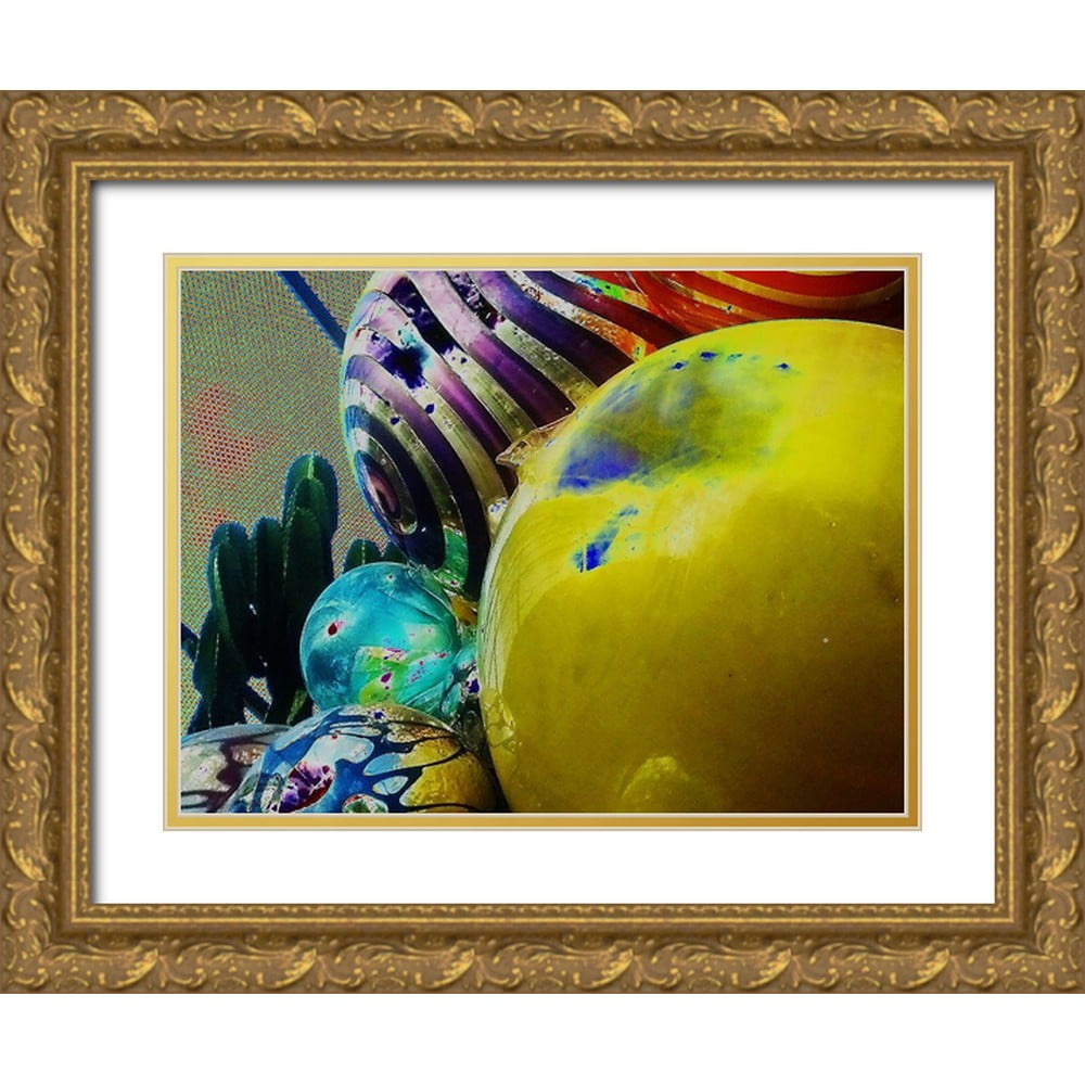 Popcorn 14x12 Gold Ornate Wood Framed with Double Matting Museum Art Print Titled - Glass VI ...