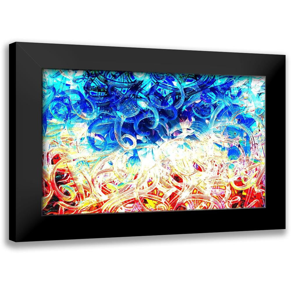 Popcorn 24x16 Black Modern Framed Museum Art Print Titled - Glass I ...