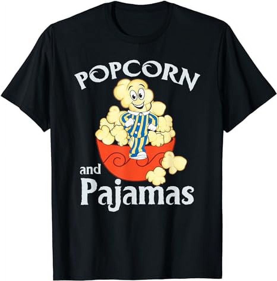 Popcorn And Pajamas Design For A Pajama Party T-Shirt - Walmart.com