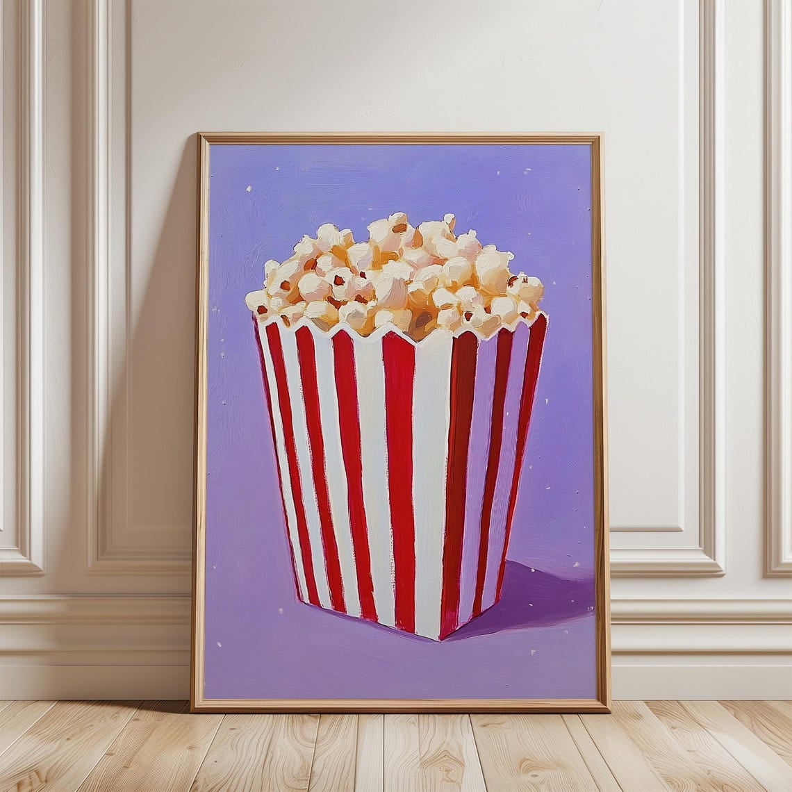 Popcorn Art Print, Wall Art Poster, Movie Room Art, Food Snack Poster ...