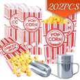 Popcorn Bags with Popcorn Scoop and Salt Shaker Individua Mini Popcorn ...