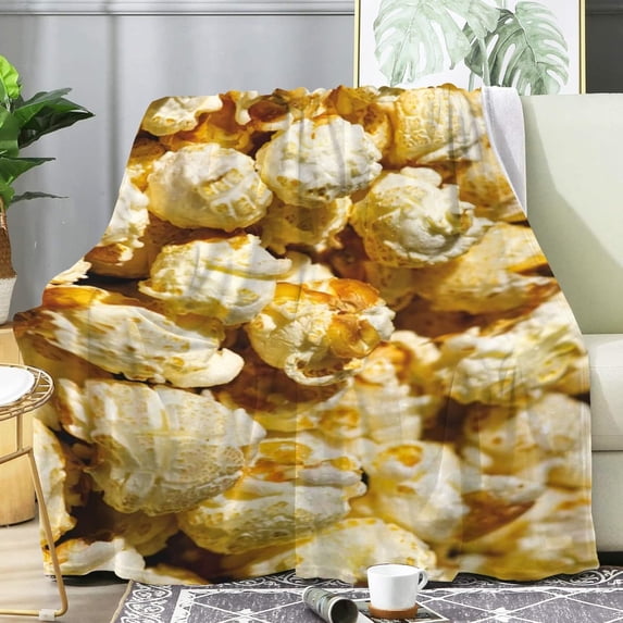 Popcorn Blanket for Adult and Kids, Funny Realistic Food Throw Blankets ...
