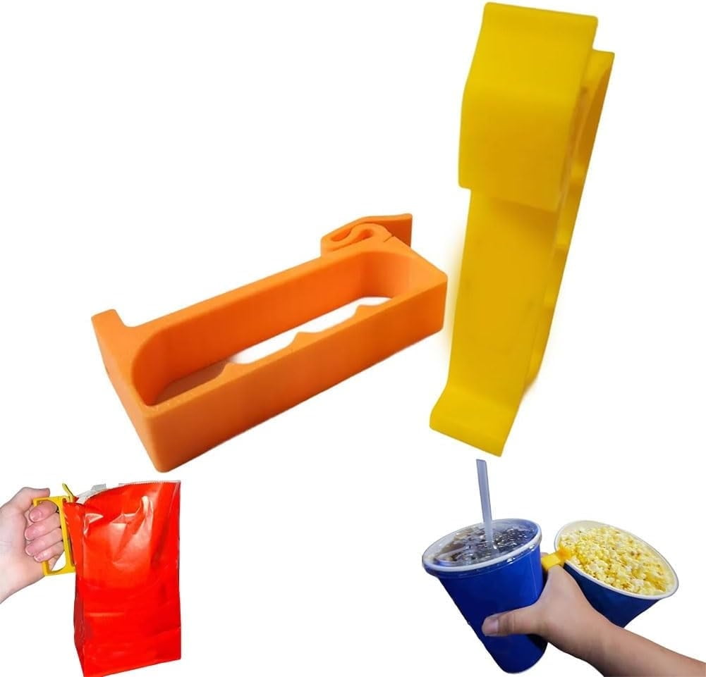 Popcorn Bucket Handle for Every Movie Goer-Universal Carrier for Round ...