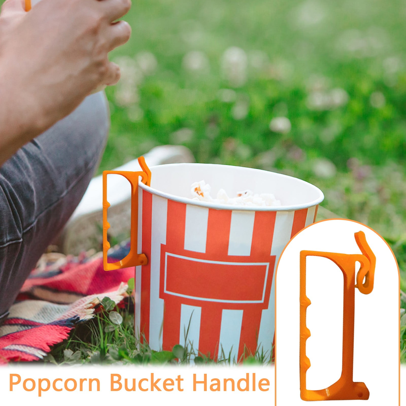Popcorn Bucket Handle for Every Movie Goer-Universal Carrier for Round ...