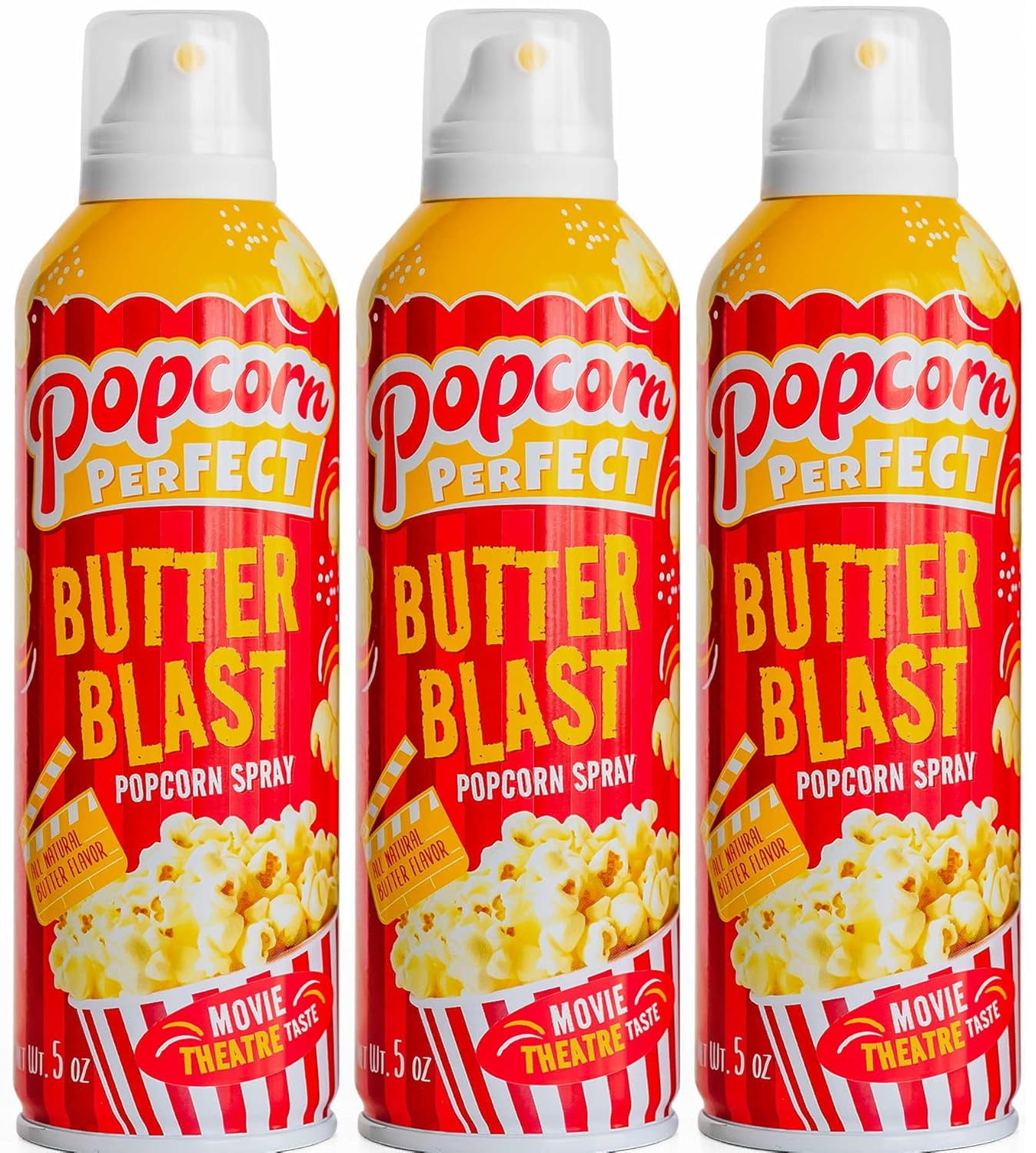 Popcorn Butter Spray, Zero Calorie Butter Flavor Popcorn Toppings for ...