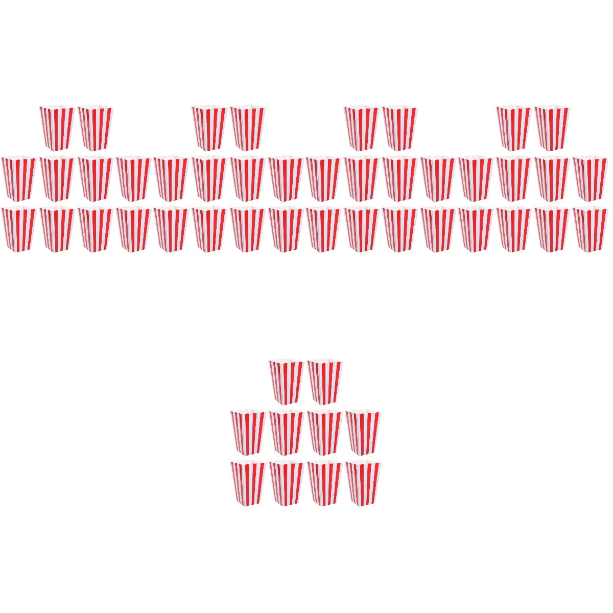 Popcorn Carton Close Top Containers Cups 50 Pcs Vintage Classic Paper ...