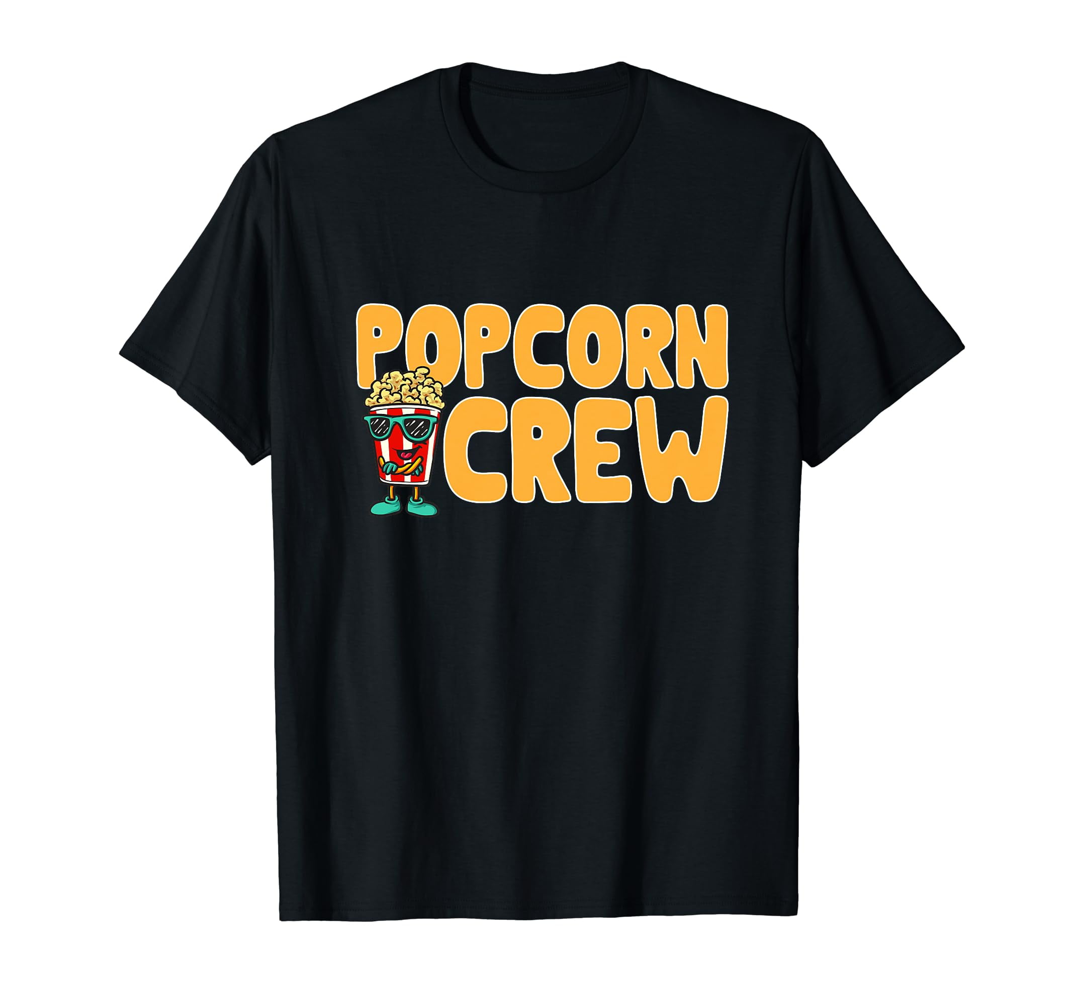 Popcorn Crew Movie Night Snack Popcorn T-Shirt - Walmart.com
