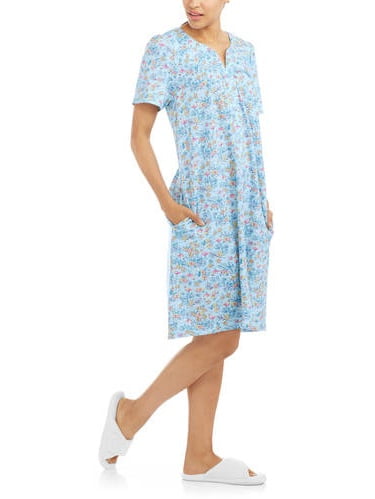 Popcorn Floral Duster - Walmart.com