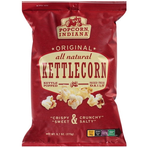 Popcorn Indiana All Natural Original Kettlecorn, 9.7 Oz. - Walmart.com