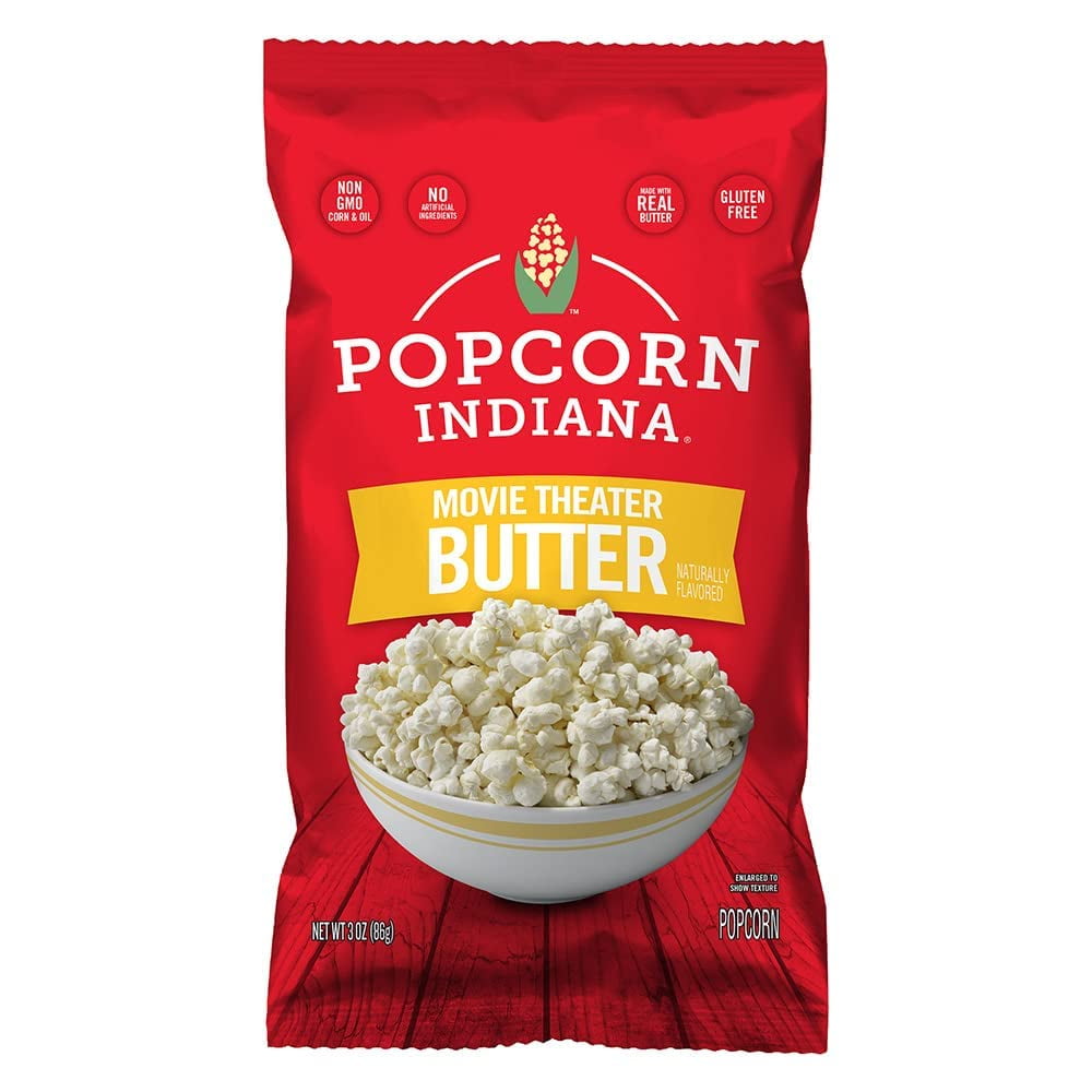 Popcorn Indiana Movie Theater BCF26 Butter Popcorn (3 Bags - 6 Pack ...
