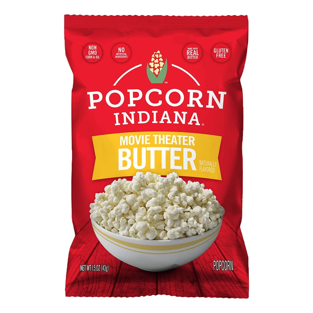 Popcorn Indiana Movie Theater Butter, King Size Bags Caddy, 1.5 Oz ...