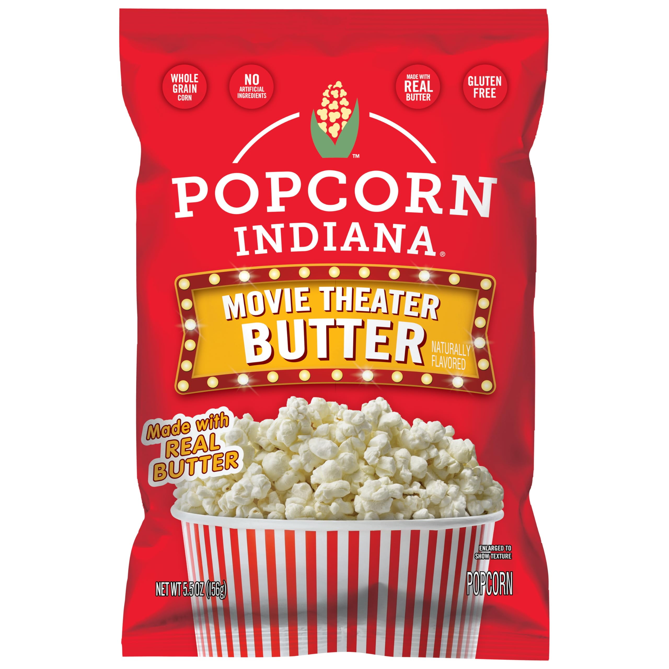 Popcorn Indiana Movie Theater Butter MDA05 Popcorn (3 oz 6 Pack) Pre ...