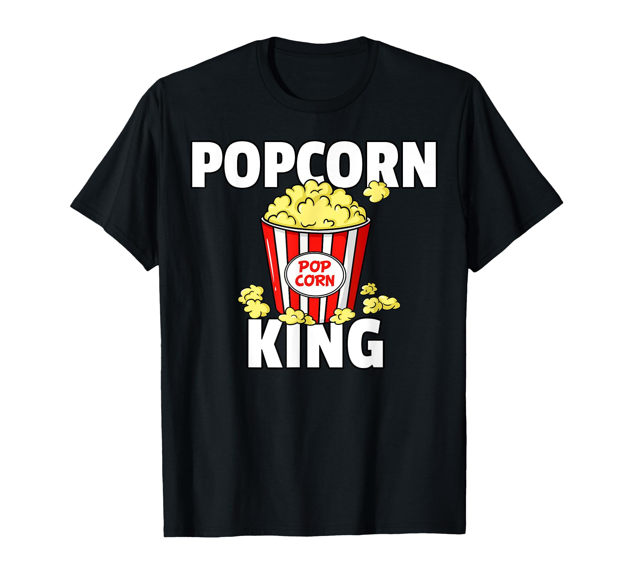 Popcorn King Cinema Movie Snack T-Shirt - Walmart.com