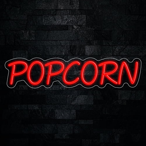 Popcorn LED Neon Sign 27"L x 6"H #33336 - Walmart.com