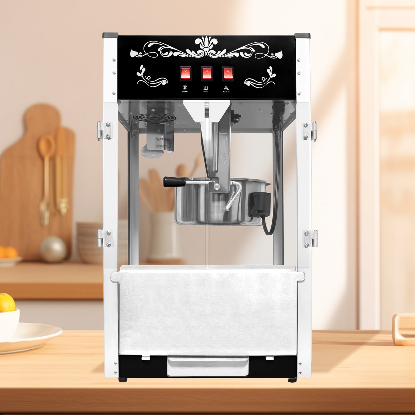 Popcorn Machine, Commercial Popcorn Maker Machine with 16Oz Kettle ...