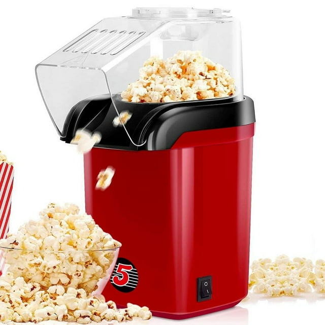 5 Core Electric Hot Air Popcorn Machine, BPA Free, No Oil Needed ...