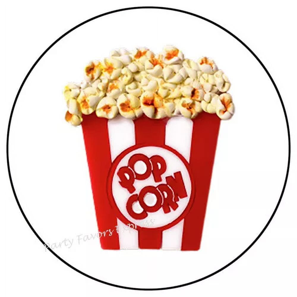 Popcorn Movie Sticker Party Favors Sticker Envelope Seals Labels ...