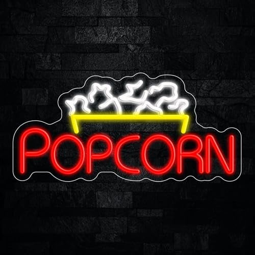 Popcorn Neon LED Sign 21"L x 10"H #32641 - Walmart.com