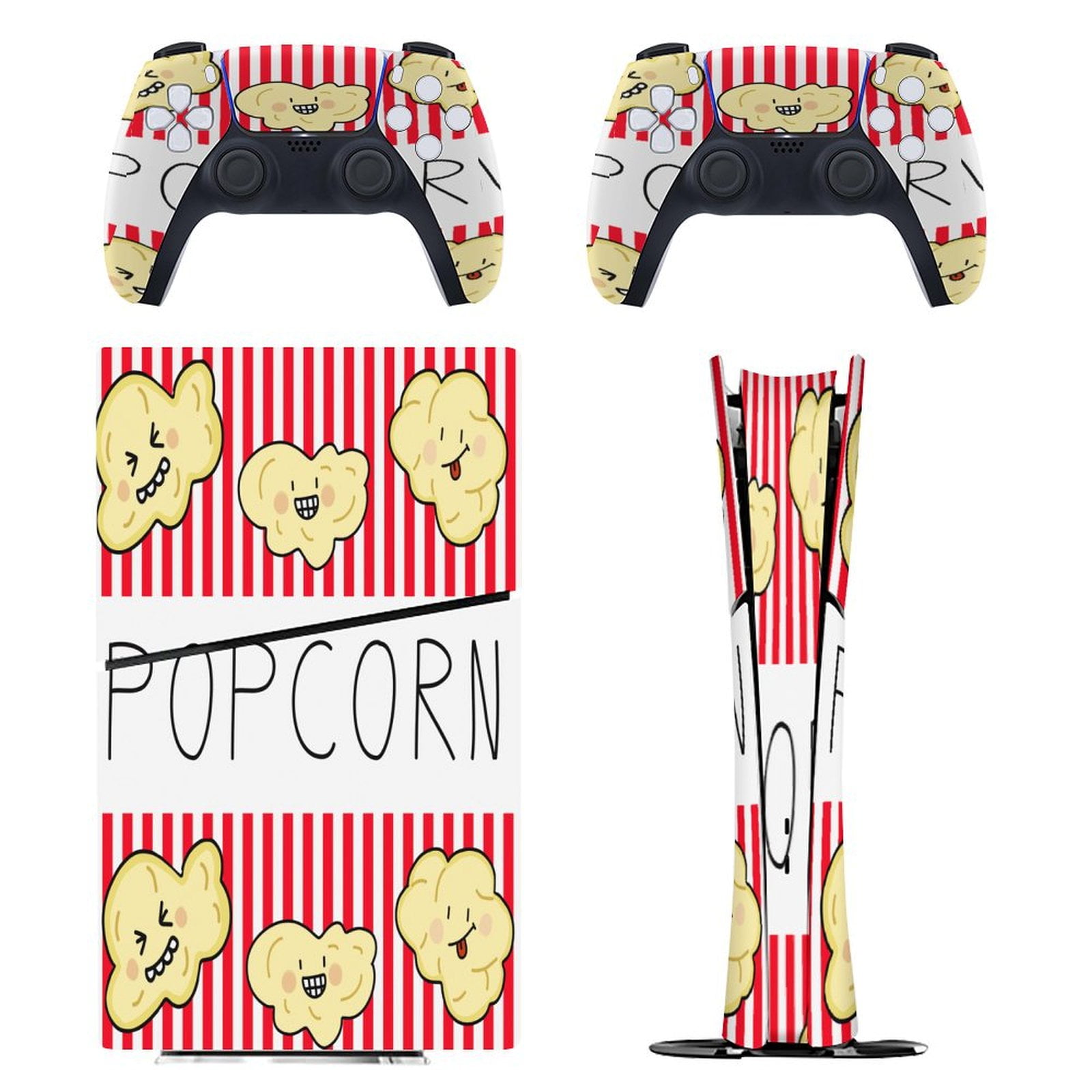 Popcorn PS5/PS5 Slim Digital Disc Skin Sticker For Console And ...