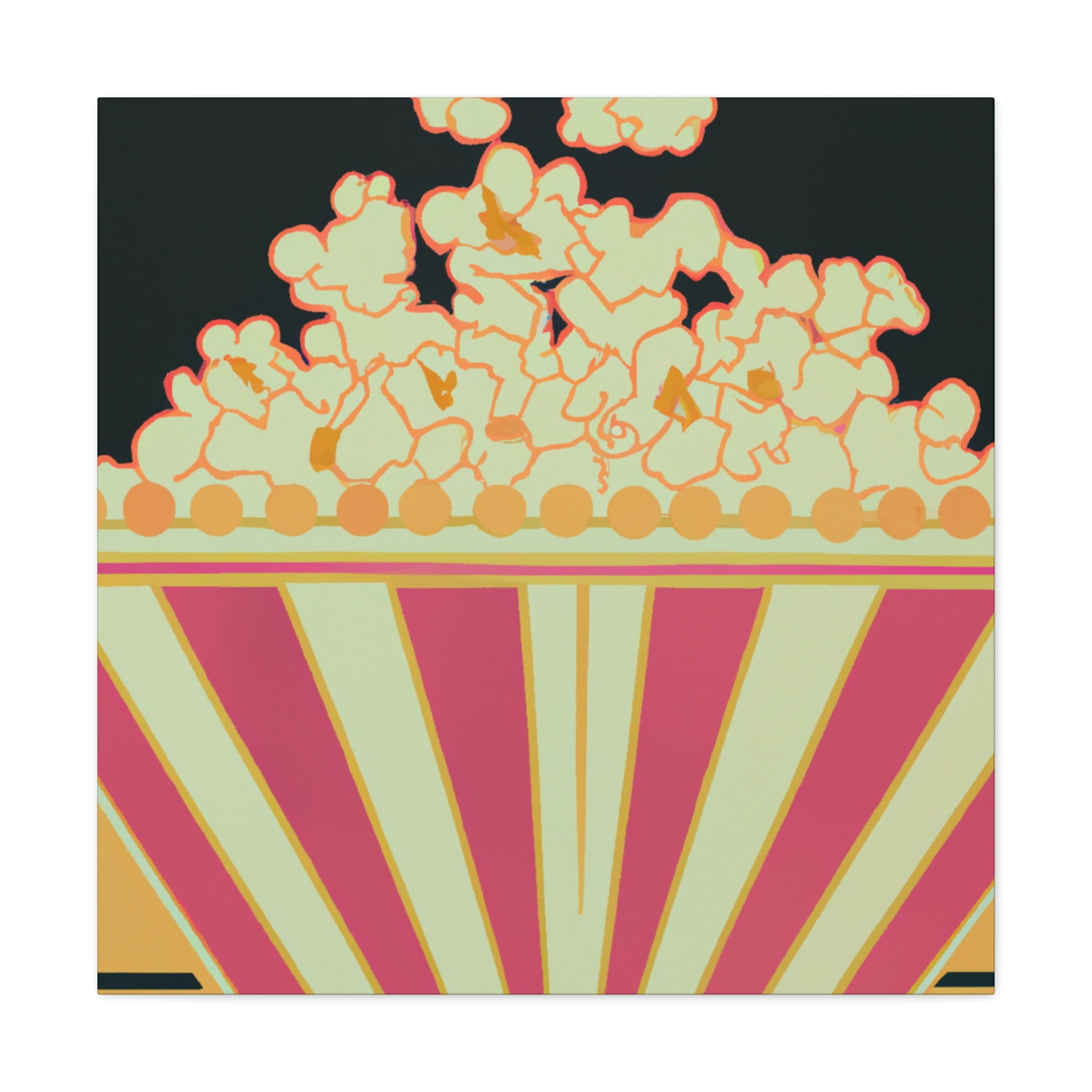 "Popcorn Palace in Flames" - Canvas - Walmart.com