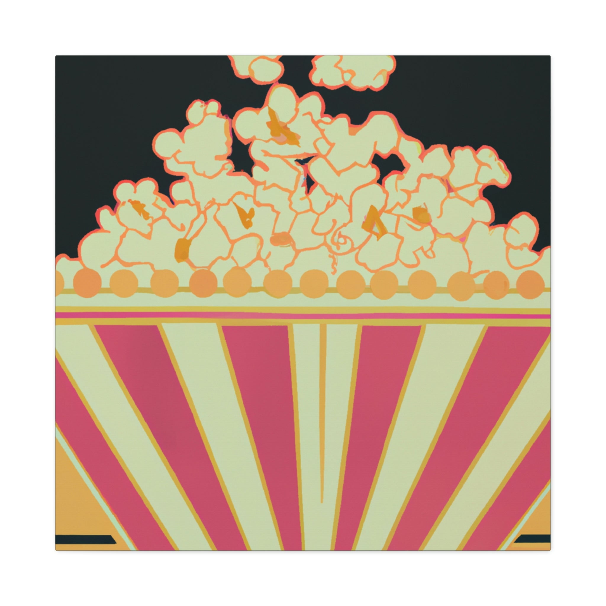 "Popcorn Palace in Flames" - Canvas - Walmart.com